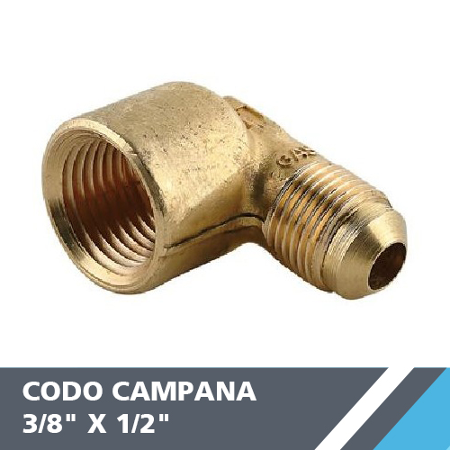 CODO CAMPANA 3 8 X 1 2 Ferreter a La Grifa CODO CAMPANA 3 8 X 1 2 Ferreter a La Grifa